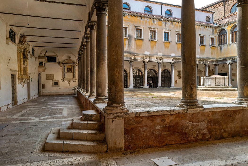 Santo Stefano Church and Cloister in Venice Italy