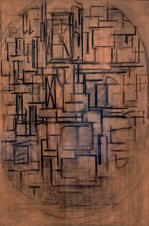 Piet Mondrian Composition 1 Grey Red Peggy Guggenheim Venice