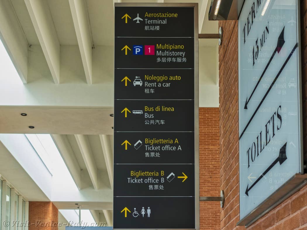 Map Water Taxi Alilaguna Marco Polo Airport Venice